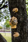 Garden Elf Tree Peeker Outdoor Trunk Decor Branch Hugger Ornament ...