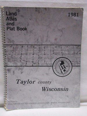 Vintage 1981 Land Atlas & Plat Book Taylor County Wisconsin Map | eBay