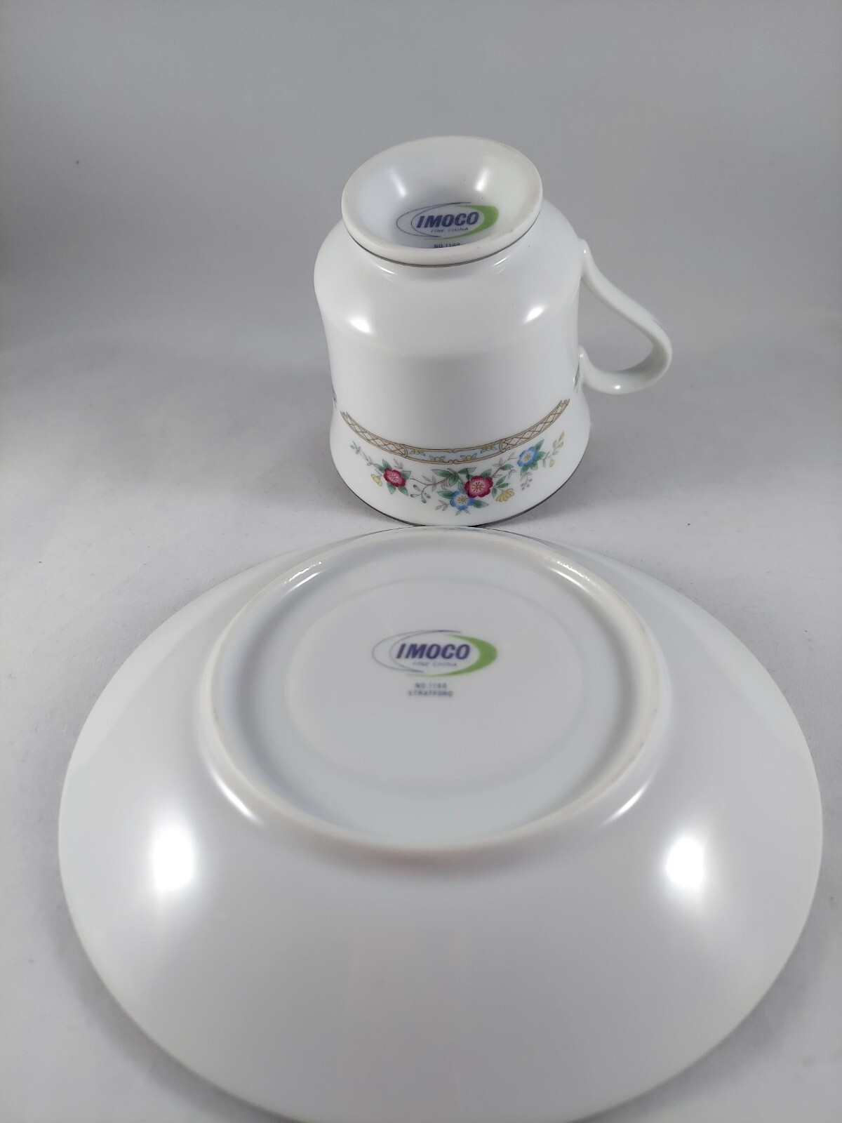 IMOCO STRATFORD 1188 FINE CHINA 3 TEA CUP AND SAUCERS MADE IN JAPAN. | eBay