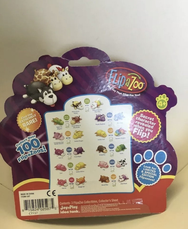 FlipaZoo 3 Pack Series 1 (as shown) Collectible Mini Figures JayPlay ...