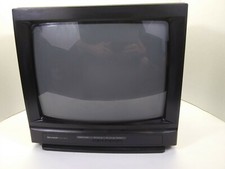 Vintage 1985 Sharp Linytron Model 14KM25C Faux Wood Tested Working 13 ...