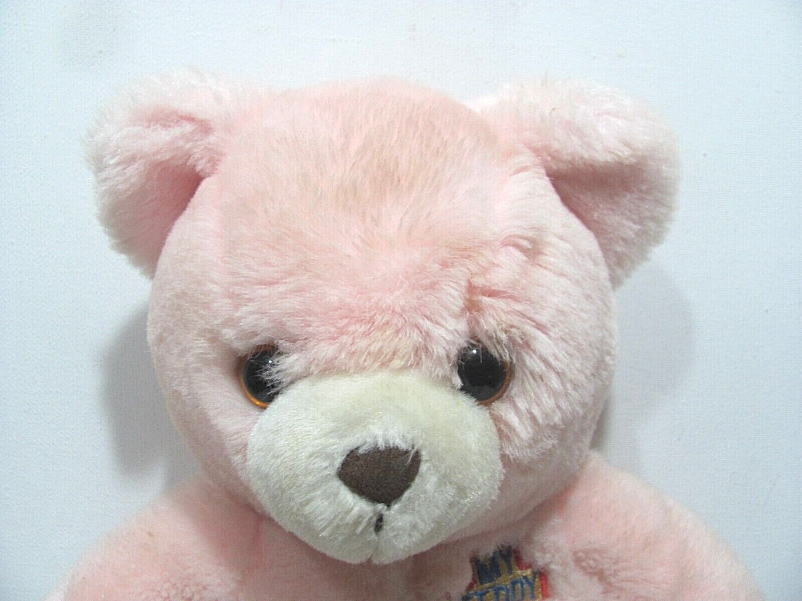Vintage Lemonwood My Teddy 13" Plush Pink Teddy Bear Soft Toy 1988 ...