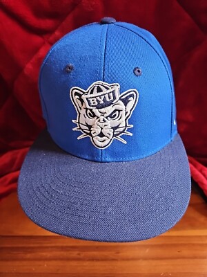 BYU Cougars Authentic Zephyr Fitted Hat Cap Rare 3 8