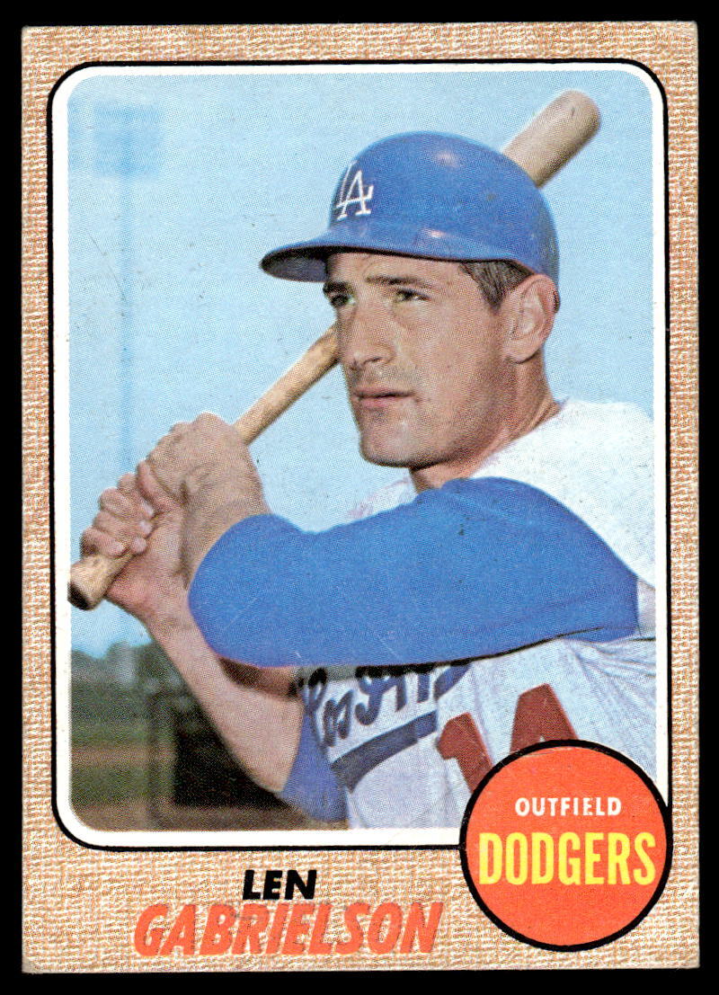 1968 Topps Len Gabrielson #357 Los Angeles Dodgers Baseball Card | eBay