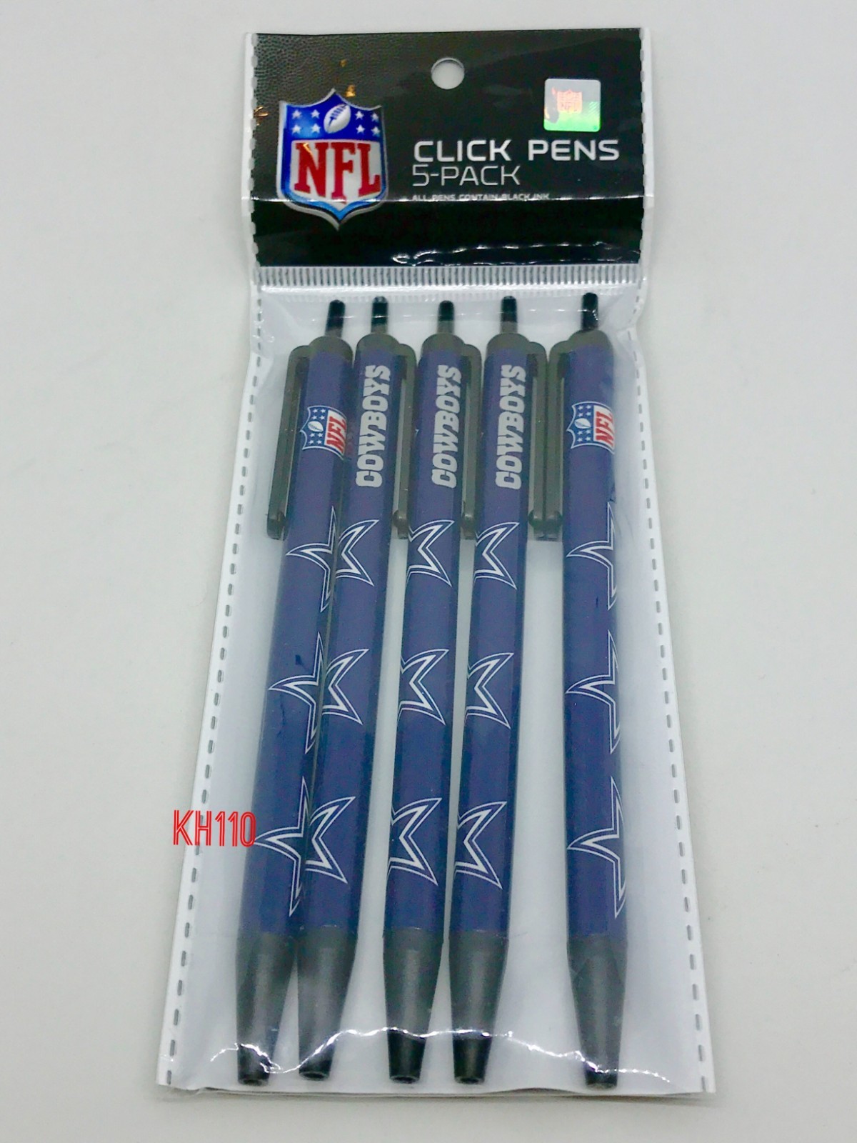 NFL Team Click Pens 5 pack Black Ink - Official Licensed | eBay
