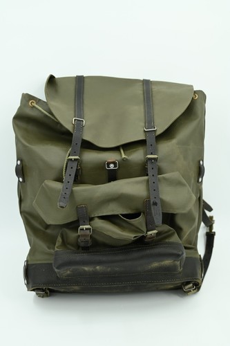 Vtg Swiss Military Backpack Rubberized Army Waterproof Rucksack Mtn ...