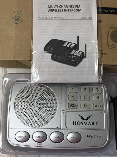 Home Intercom System 1/2 Mile Range Hosmart Wireless HY-777 | eBay