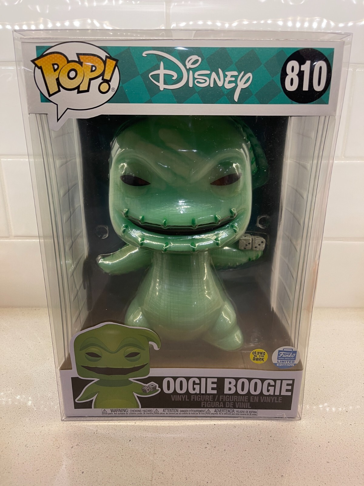 Funko Pop! Vinyl Jumbo 10": Disney - Oogie Boogie (10 inch) (Glows in ...