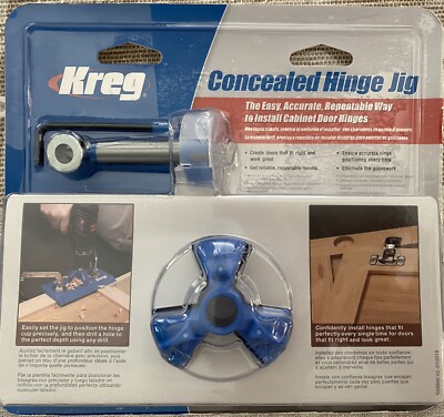 Kreg KHI-HINGE Concealed Hinge Jig Hole Saw 647096806651| eBay