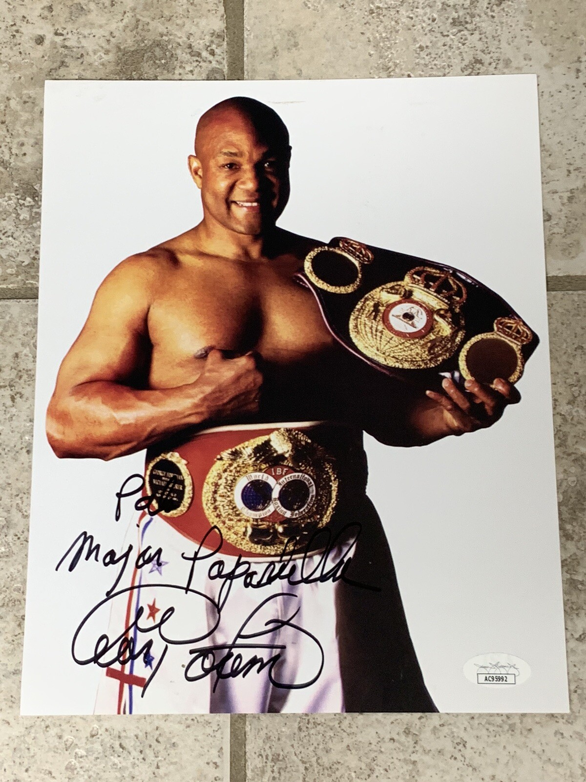 George Foreman Autographed Memorabilia | Signed Photo, Jersey ...