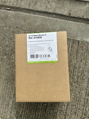 Vent-Axia Lo-Carbon Revive 5 Fan - 473850 Extractor Fan 230v With Pull ...