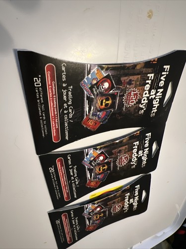 3x 2016 Scott Cawthon Five Nights at Freddy's FNAF Trade Card Packs Lot ...