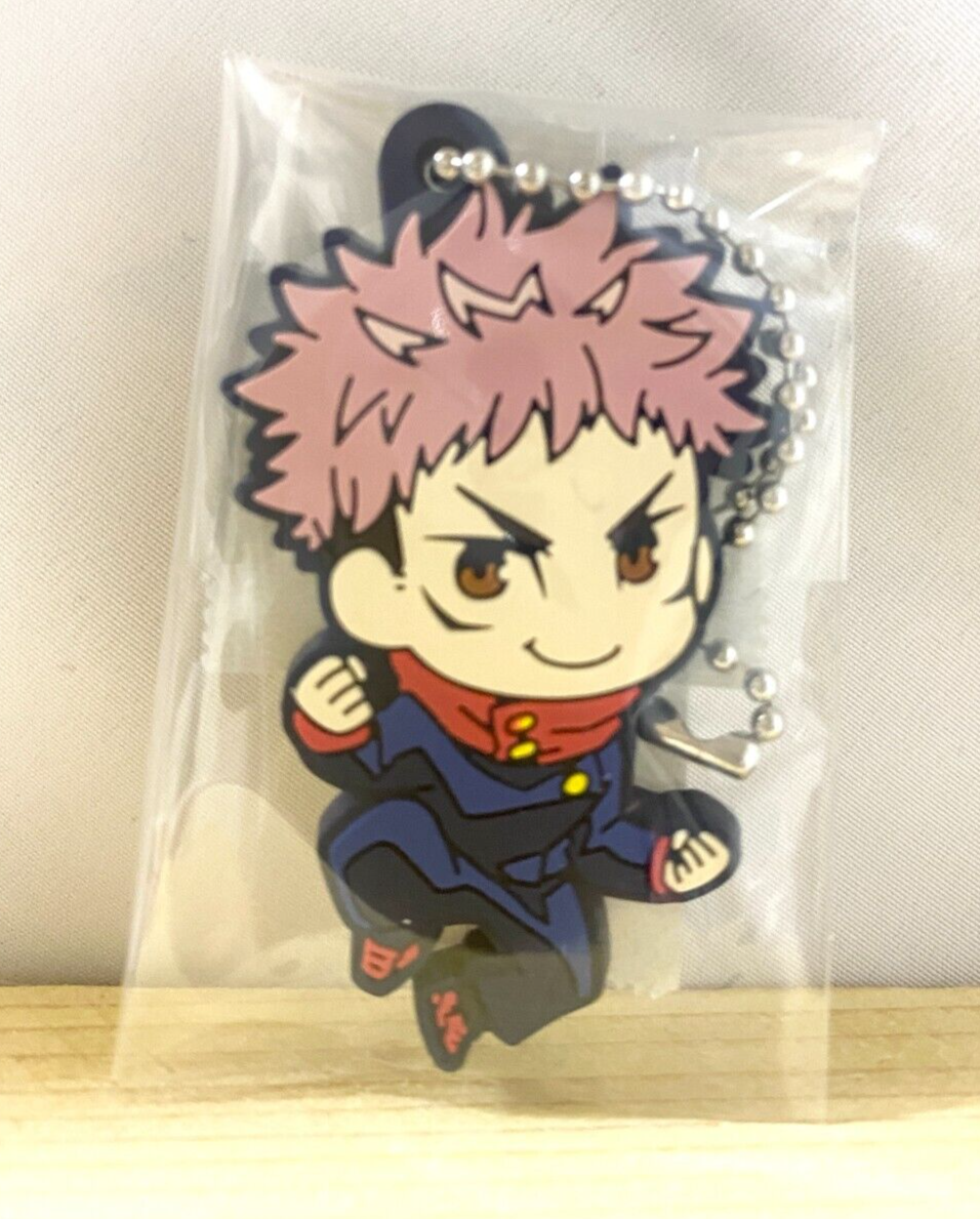 Itadori Yuji Jujutsu Kaisen Rubber keychain Strap Anime Bandai Namco ...
