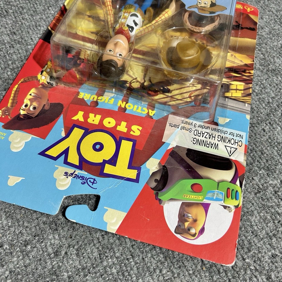 Disney Pixar Toy Story Quick Draw Woody Think Way Vintage Action Figure ...