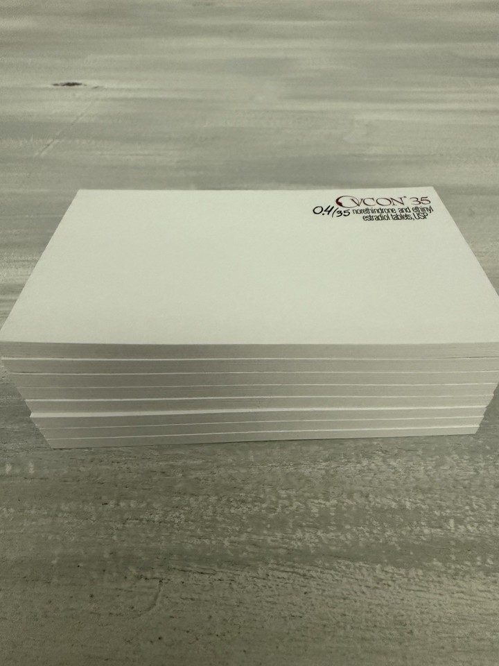 Lot of Ovcon 35 Pharmaceutical Drug Rep Notepad Sticky Notes Ad Drug ...
