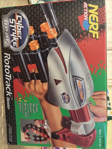 1996 Nerf Cyber Stryke Gear Roto Track Blaster Dart Gun Vintage | eBay