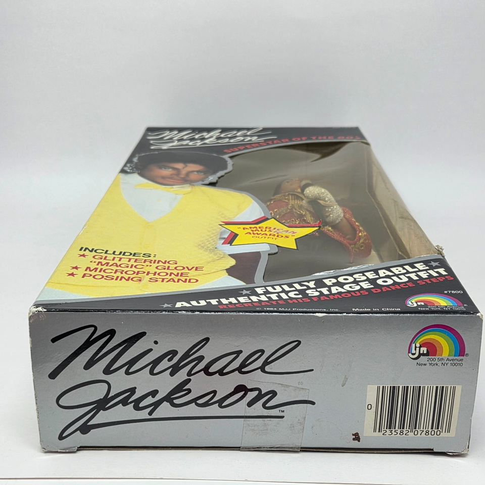VINTAGE 1984 LJN MICHAEL JACKSON DOLL AMERICAN MUSIC AWARDS OUTFIT NEW ...
