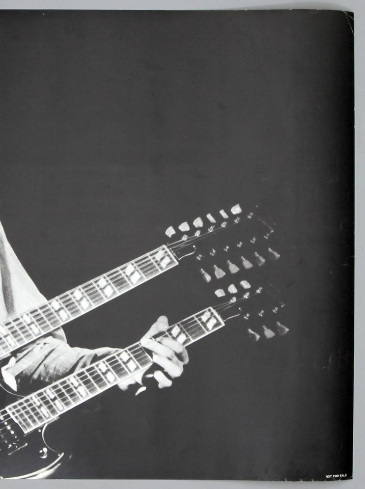 JIMMY PAGE – rare original 1982 Warner-Pioneer promo poster *DEATH WISH ...