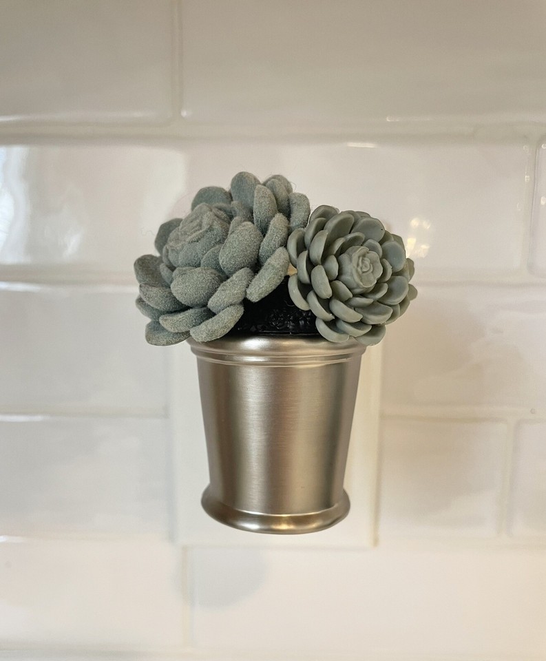 Bath & Body Works Silver Potted Succulent Wallflower Plug In Diffuser ...