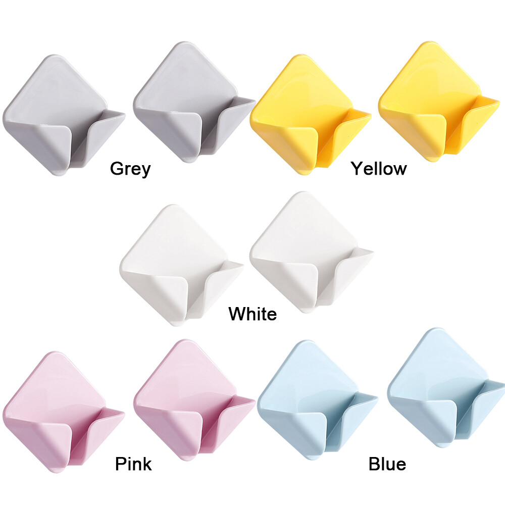 2pcs Kitchen Wire Plugs Hanging Wall Hook Plug Socket Storage Holders ...