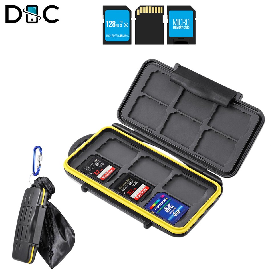 Memory Card Case Holder Storage For SD Micro SD CF TF Cards Water ...