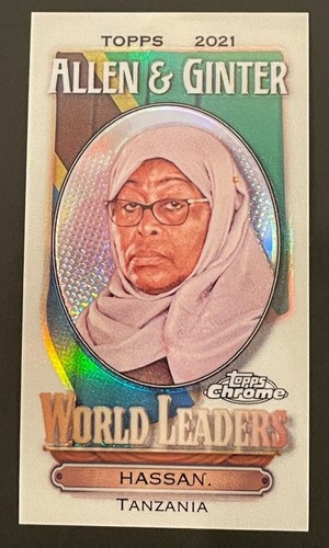 2021 Topps Allen & Ginter Chrome Mini Samia Suluhu Hassan #MWL-18 World ...