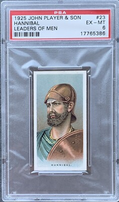 HANNIBAL 1925 John Player & Sons Leaders Of Men #23 PSA 6 EX-MT Rare | eBay