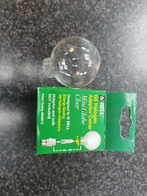 2 x clear Mini Globe Decorative Glass Cover for BELL G9 Halogen Bulb ...