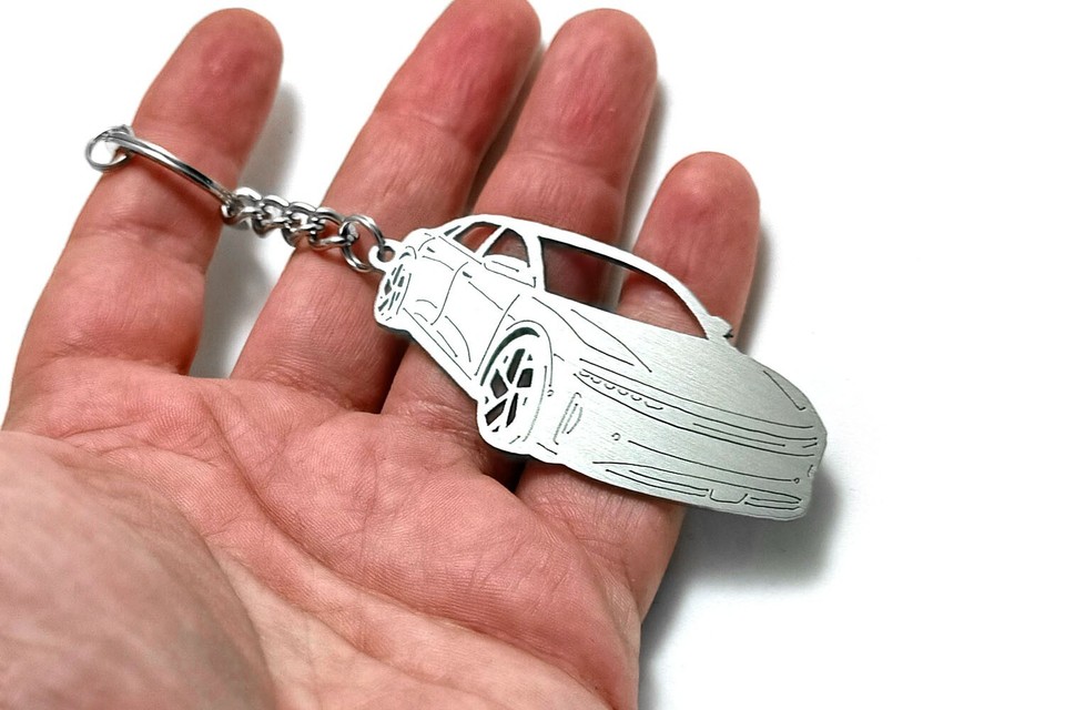 Stainless Steel Keychain 3D Car Body Key Ring fit Lucid Air | eBay