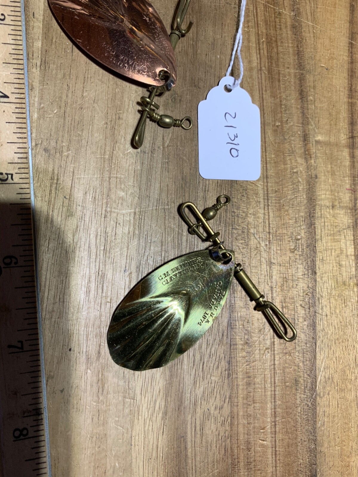 Antique G M Skinner fishing lure spinner (lot#21310) | eBay UK