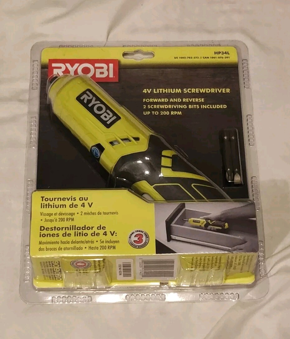 Ryobi HP34L 4V Lithium Screwdriver - Green for sale online | eBay