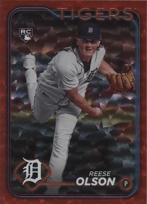 2024 Topps Series 1 - Reese Olson #308 Red Crackle Foil /199 (RC) for ...