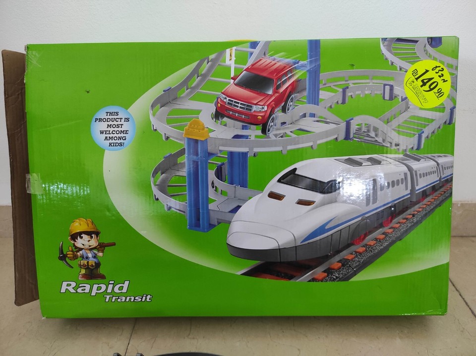 train station railway Rapid transit track Toy Action Figure plastic ...