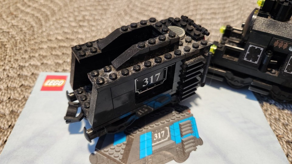 LEGO My Own Train #3741/3742 Large Locomotive & Tender Black | eBay