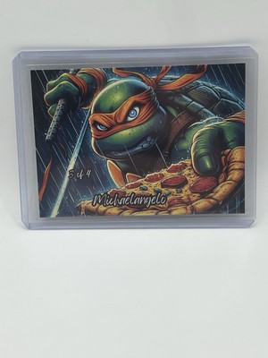 Michaelangelo 3 Of 4 Novelty Card Ninja Turtles AI Generated & Printed | eBay