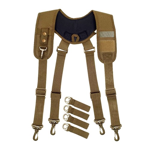 Tactical Duty Belt Harness Suspenders Padded Tool Belt Suspender Heavy ...