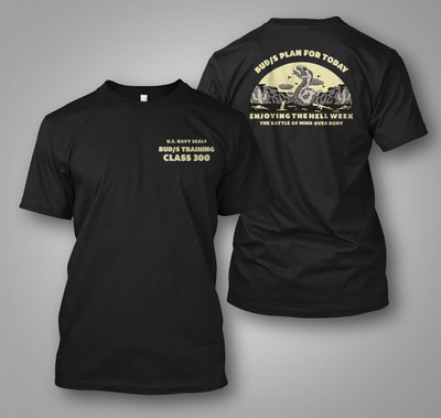 US Navy Seals Buds Training Class 300 The Hell Week - custom t-shirt ...