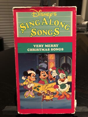 Disneys Sing Along Songs Very Merry Christmas Songs (VHS 1988) 1st ...