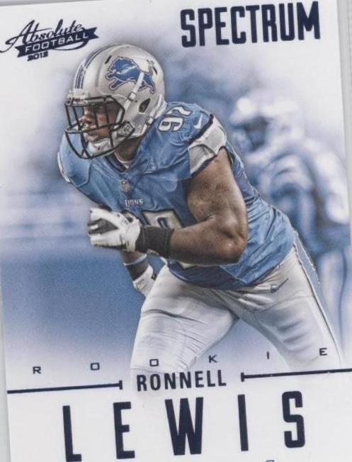 2012 Panini Absolute - Rookie Ronnell Lewis #181 Spectrum Blue /100 (RC ...