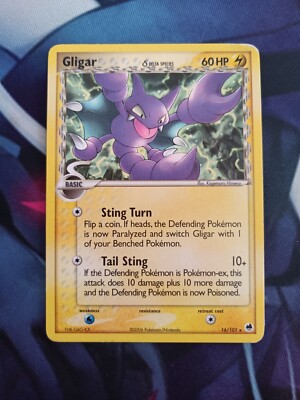Pokemon Gligar 16/101 - Ex Dragon Frontiers Non-Holo Rare | eBay Australia