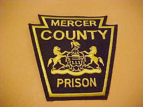 MERCER COUNTY PENNSYLVANIA PRISON POLICE PATCH SHOULDER SIZE ...