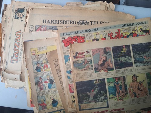 Color Sunday Comics Approx. ONE HUNDRED FORTY Partial Pages 1930s to ...