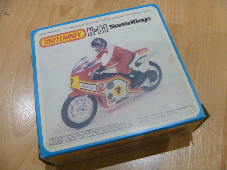 VINTAGE BOXED LESNEY MATCHBOX SUPERKINGS BARRY SHEENE SUZUKI K-81 ...