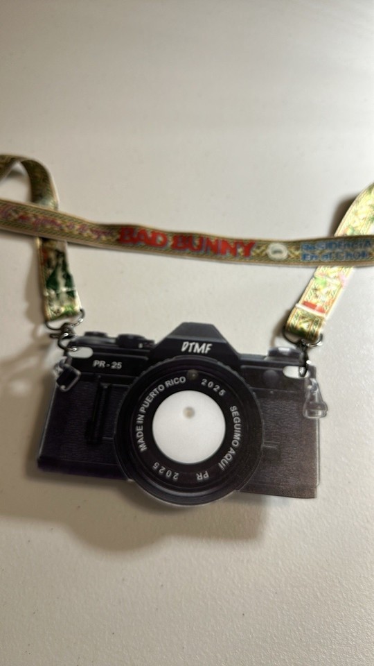 Bad Bunny DTMF Residencia en El Choli Black Simulated Vintage Camera ...