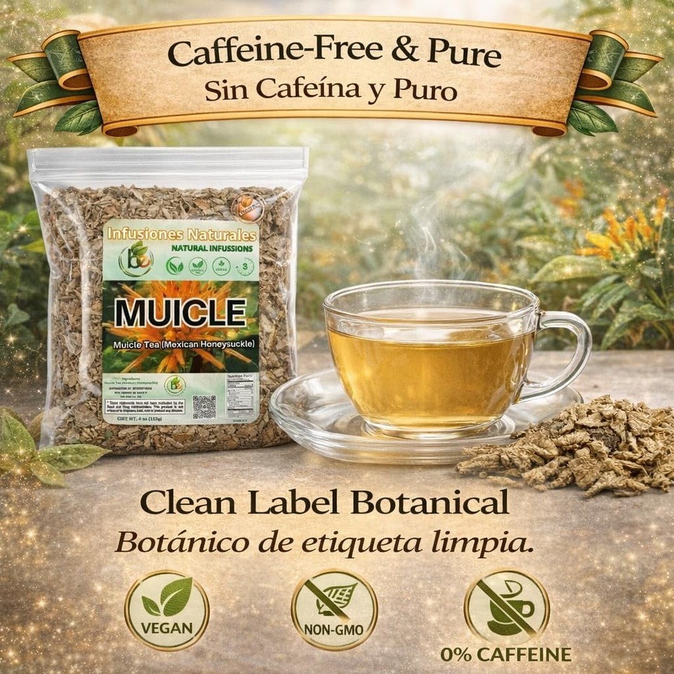 Muicle Té (Mexican Honeysuckle Herbal Tea) - 4 oz - 100% Natural, Vegan ...