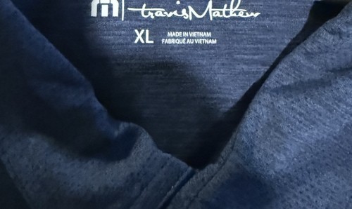 Travis Mathew Golf Polo Men’s Sz XL Dark Blue Short Sleeve- Never Worn ...