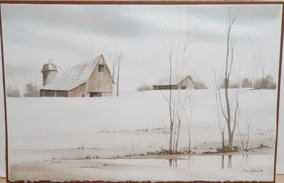MICKEY HACKETT "RURAL REFLECTIONS" ORIGINAL WATERCOLOR LANDSCAPE ...