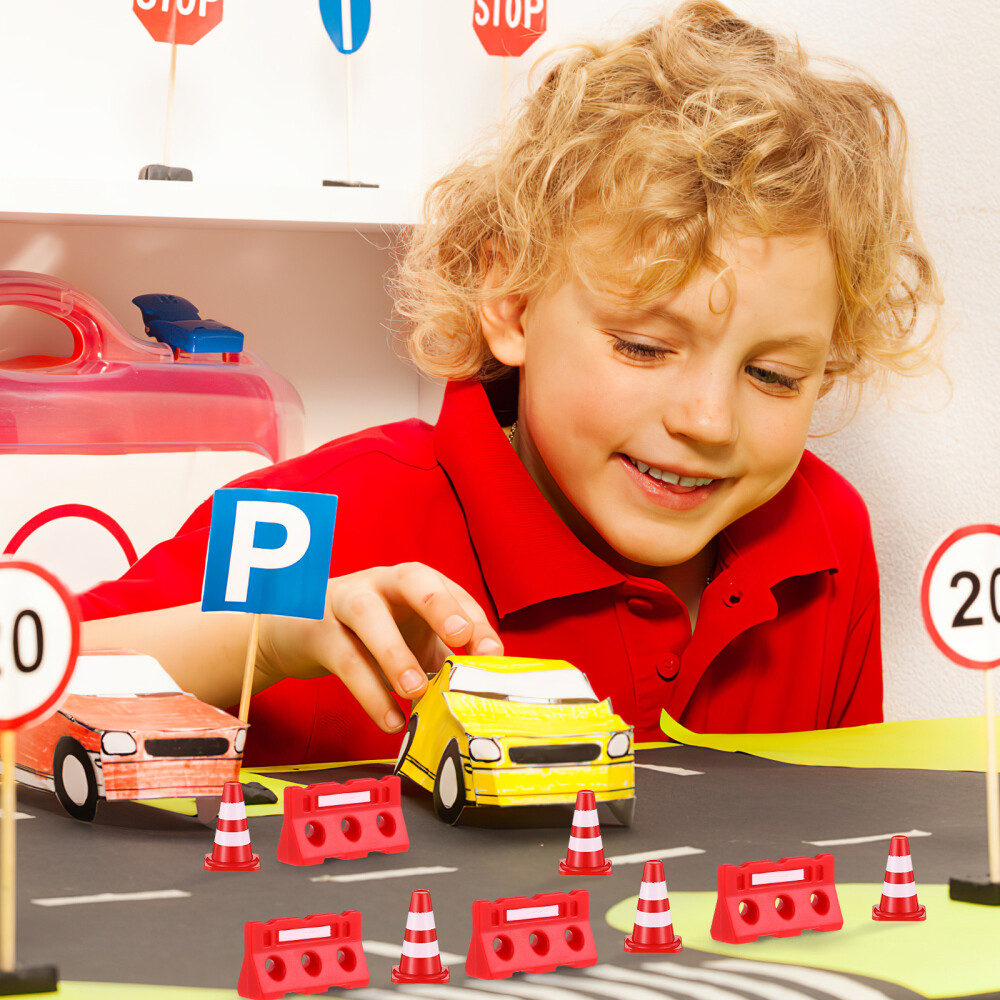24 Pcs Mini Road Cones Traffic Light Toy Sign Toys Child Cell The | eBay