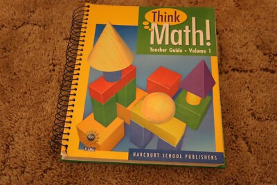 Think Math! Teacher Guide Volume 1 Harcourt School Publisher Grade 3 | eBay