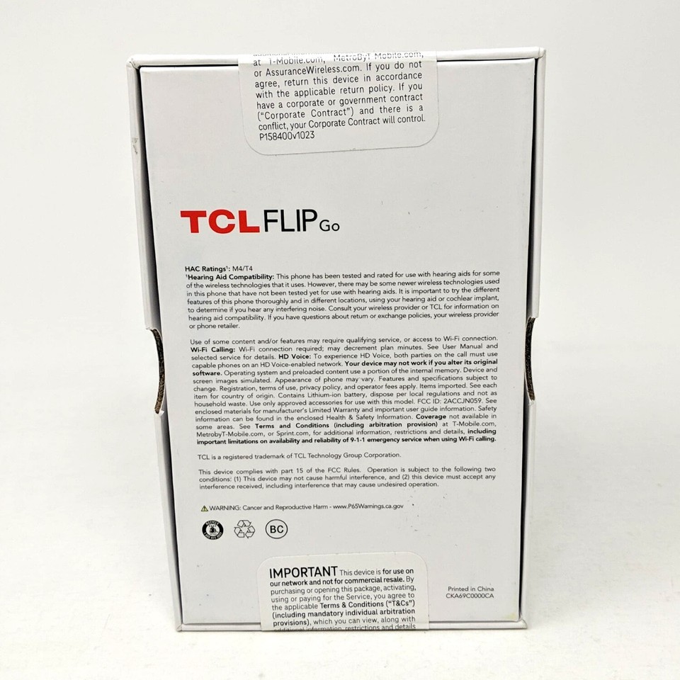 NEW TCL Flip Go 4058W 8GB T-Mobile 4G LTE Flip Phone - Midnight Blue | eBay